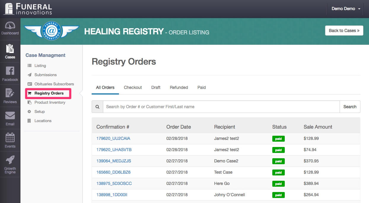 Email receipts | Digital Marketing for Funeral Homes | Funeral Innovations