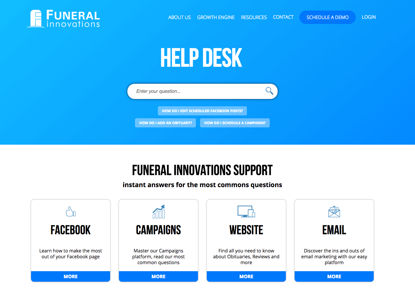 Announcing our Help Desk | Digital Marketing for Funeral Homes ...